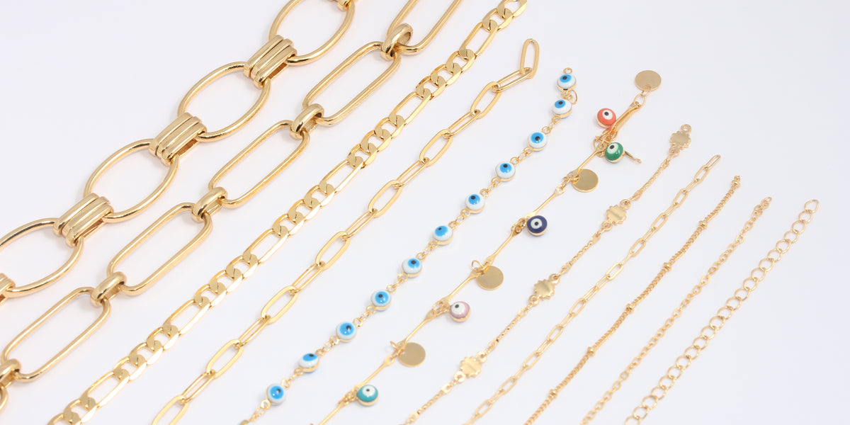 24k Gold Chains — KJewelry Metal | Handmade Jewelry Supplies