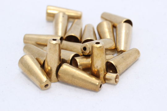 15mm Raw Brass End Cap, Brass Cone Cap, Long End Cap, NED3 — KJewelry ...